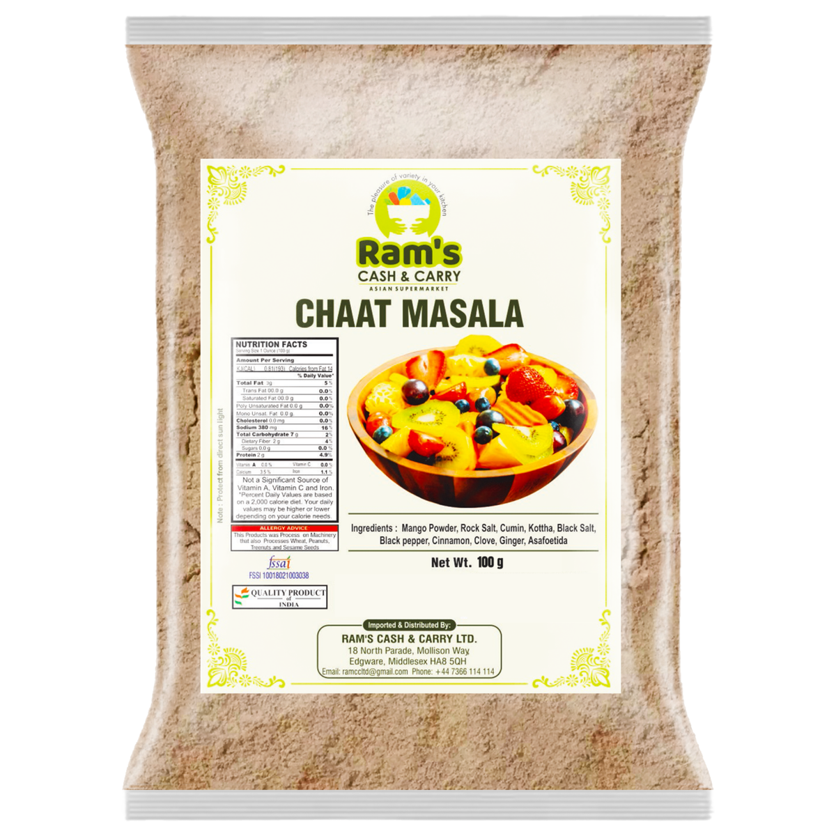 Rams Chat Masala Mix – Ram's Cash & Carry