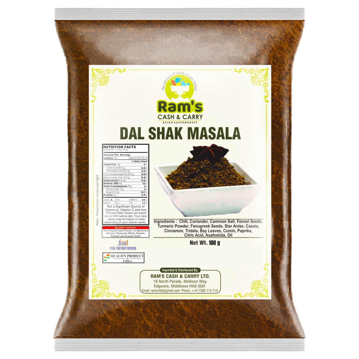 Rams Dal Saak Masala – Ram's Cash & Carry