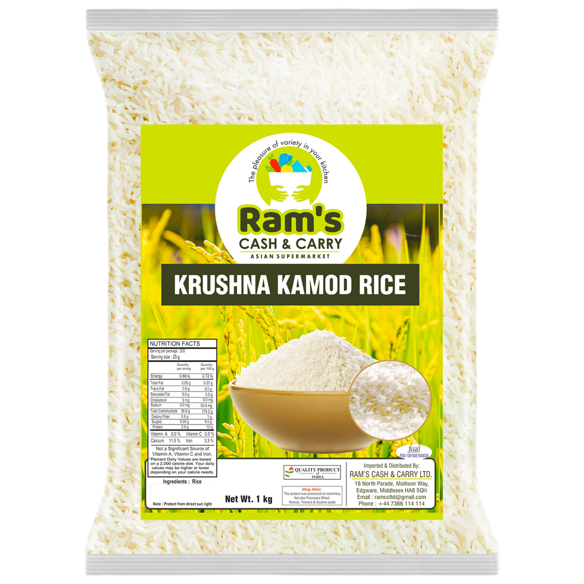 Rams Krushna Kamod Rice – Ram's Cash & Carry