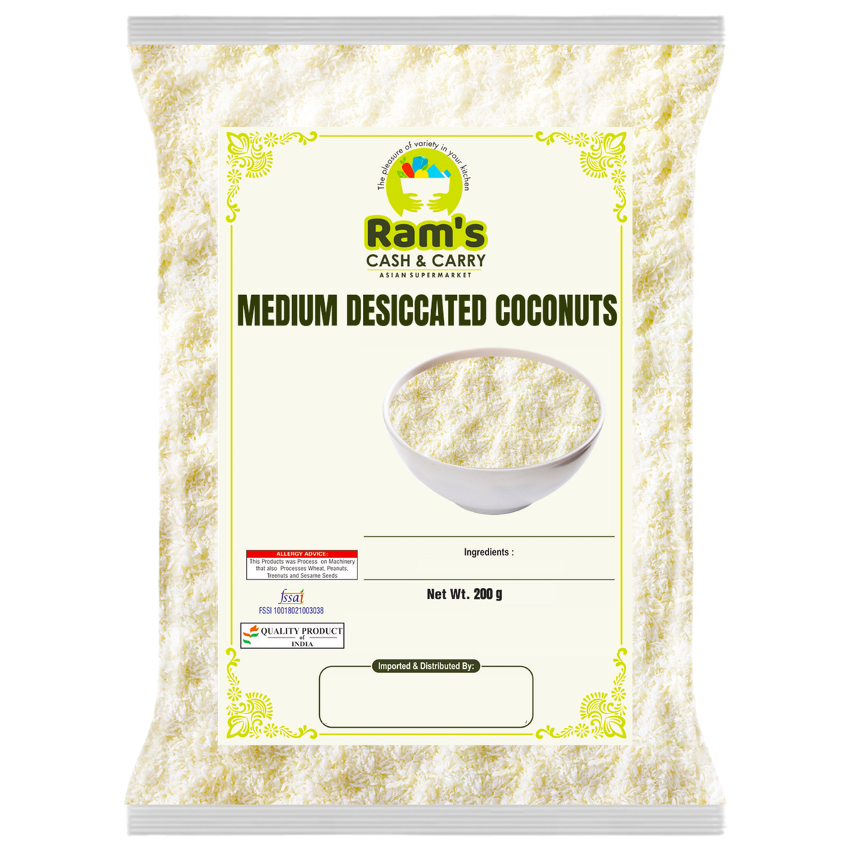 Rams Medium Desiccated Coconut – Ram's Cash & Carry