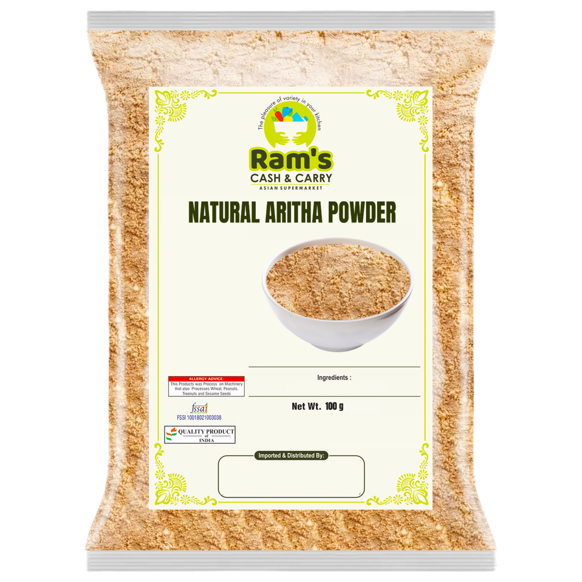 Rams Natural Aritha Powder – Ram's Cash & Carry