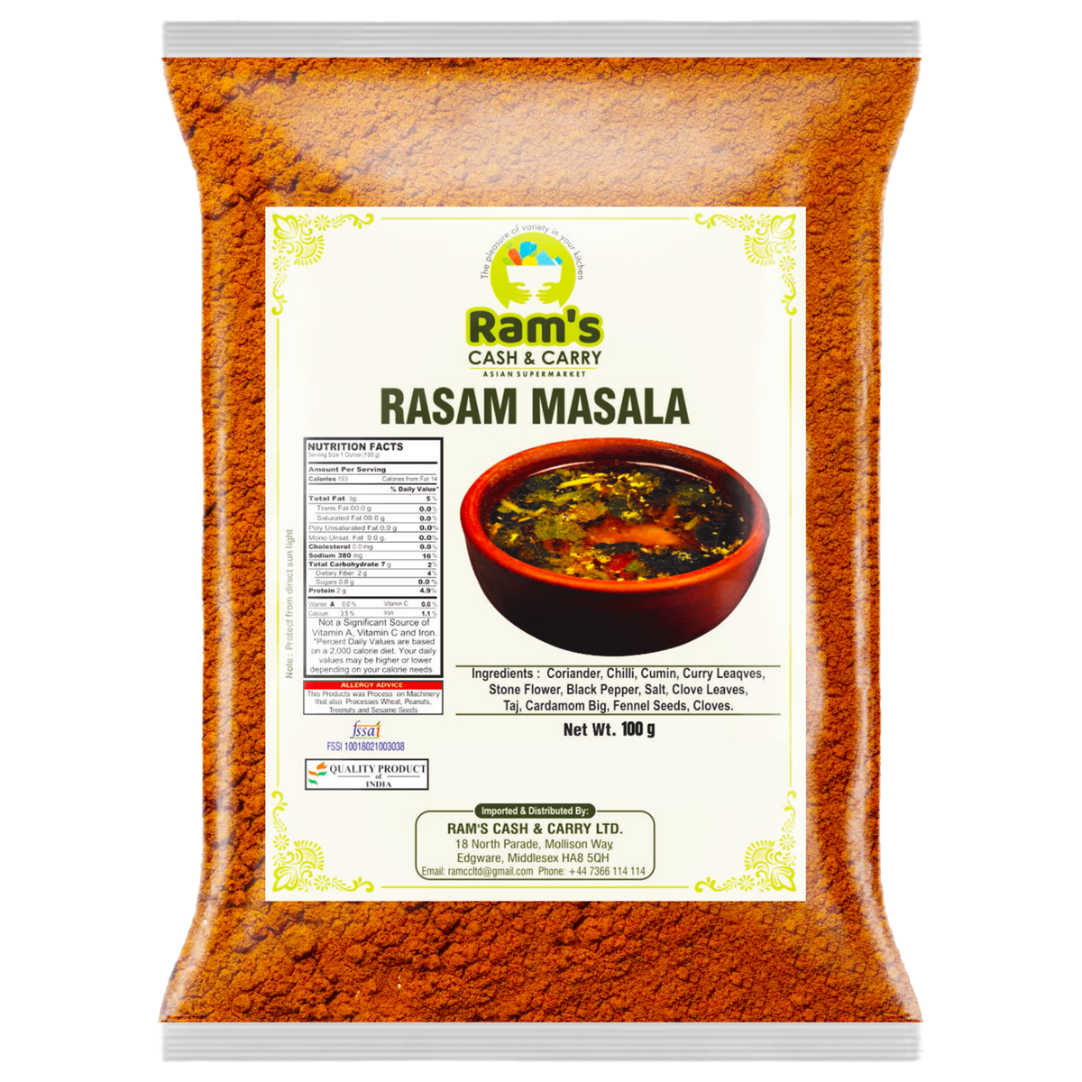 Rams Rasam Masala – Ram's Cash & Carry