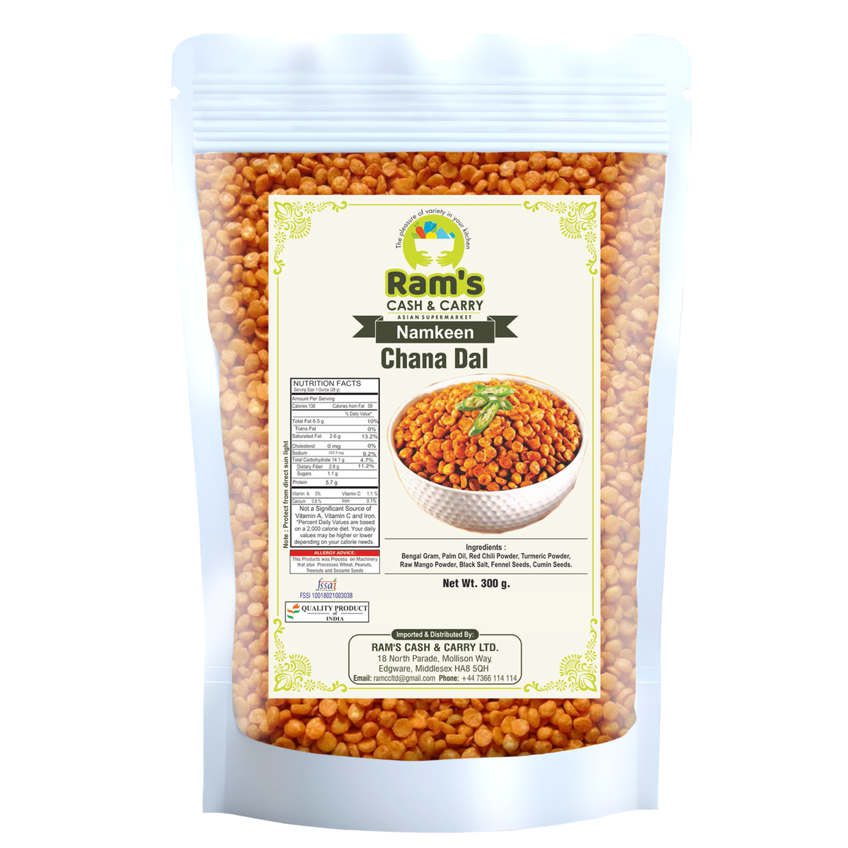 Rams Snack Chana Dal – Ram's Cash & Carry